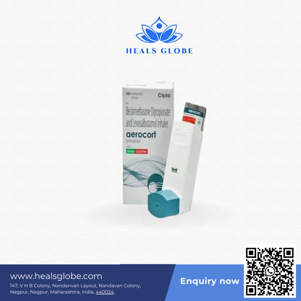Aerocort Inhaler (Beclometasone Dipropionate) and Levosalbutamol ...